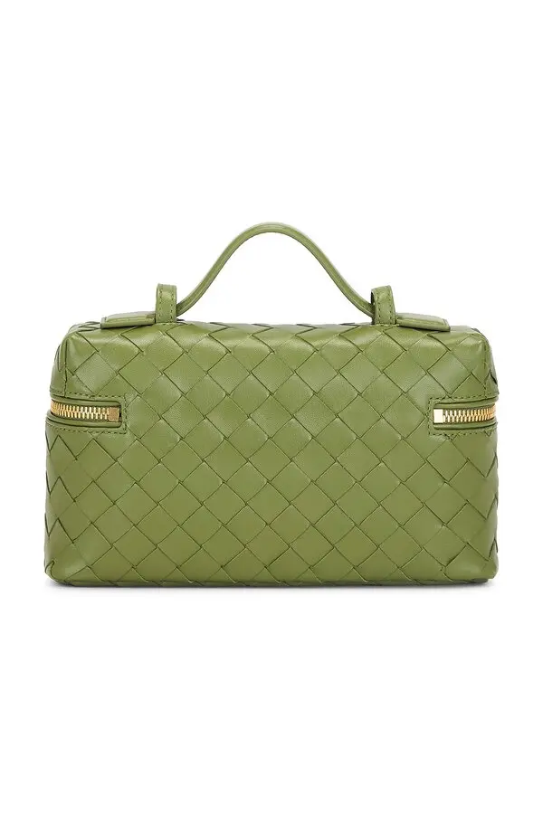Bottega Veneta Bang Bang Vanity Case - Matcha & Gold | Editorialist